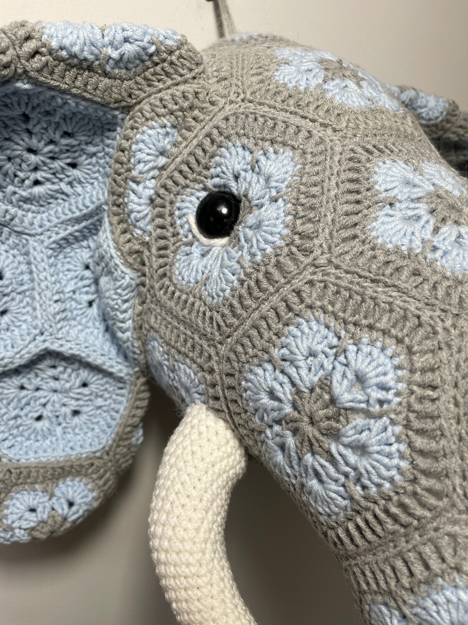 Crochet Nelson the Elephant Head PDF Pattern: African Flower Faux ...