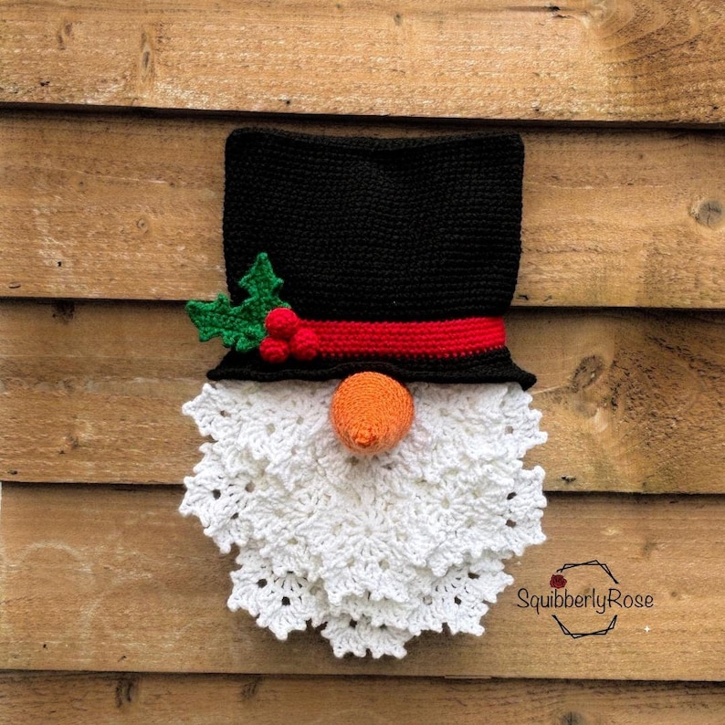 Crochet, Snowman Gonk, Gnome, Wreath Pattern,christmas, PDF, Download ...
