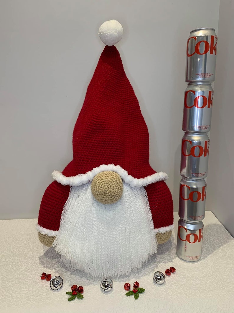 LARGE Crochet Gonk Gnome PDF Pattern Amigurumi Christmas Santa Ornament ...