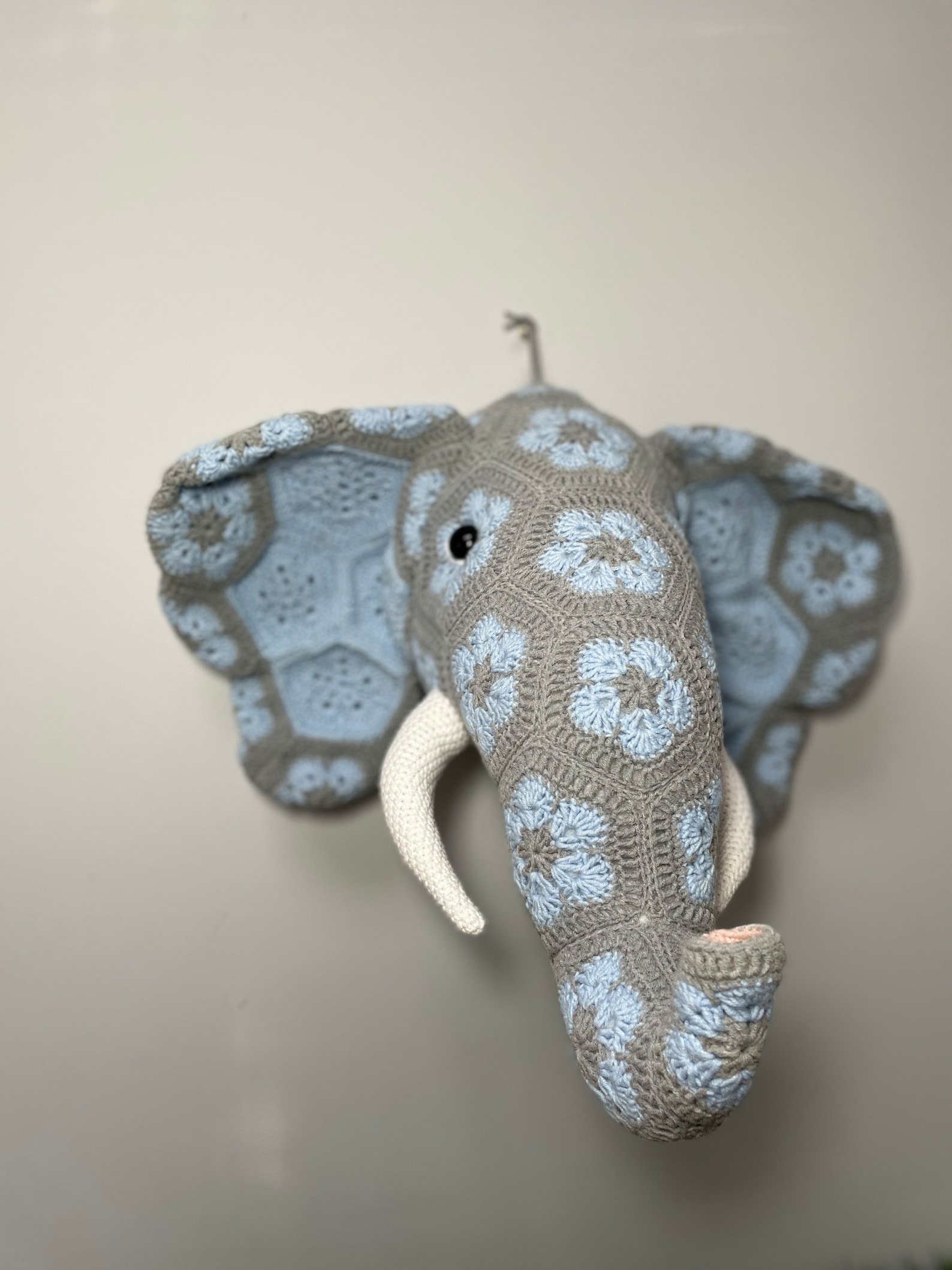 Crochet Nelson the Elephant Head PDF Pattern: African Flower Faux ...