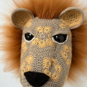 Ollie the African Flower Crochet Lion Head, PDF Pattern Only, Digital ...