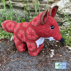 Freddie the African Flower Fox Crochet Pattern, PDF, Digital Download ...