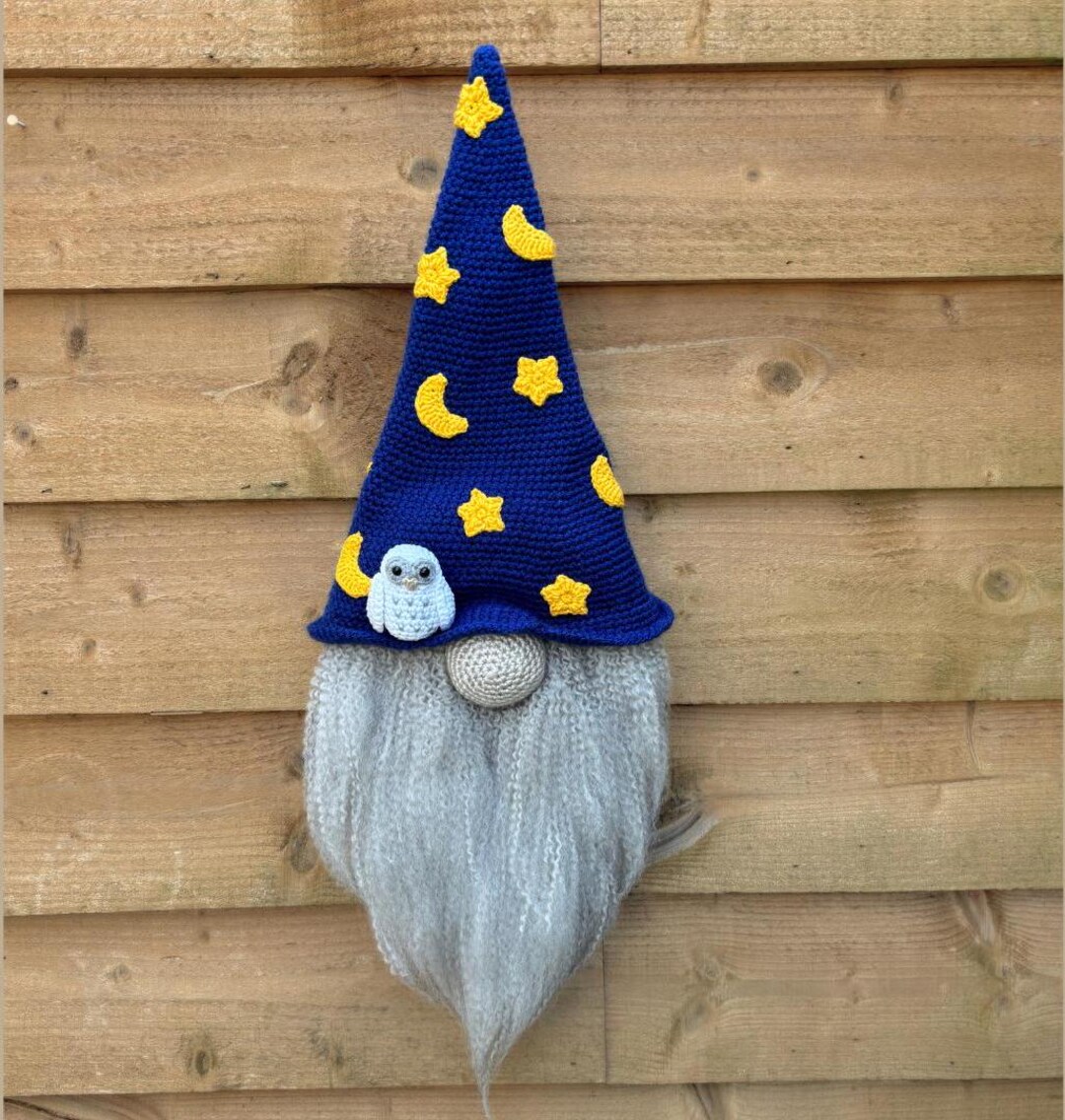 Crochet Wizard Gnome Gonk Wreath Pattern, Halloween, PDF, Digital ...
