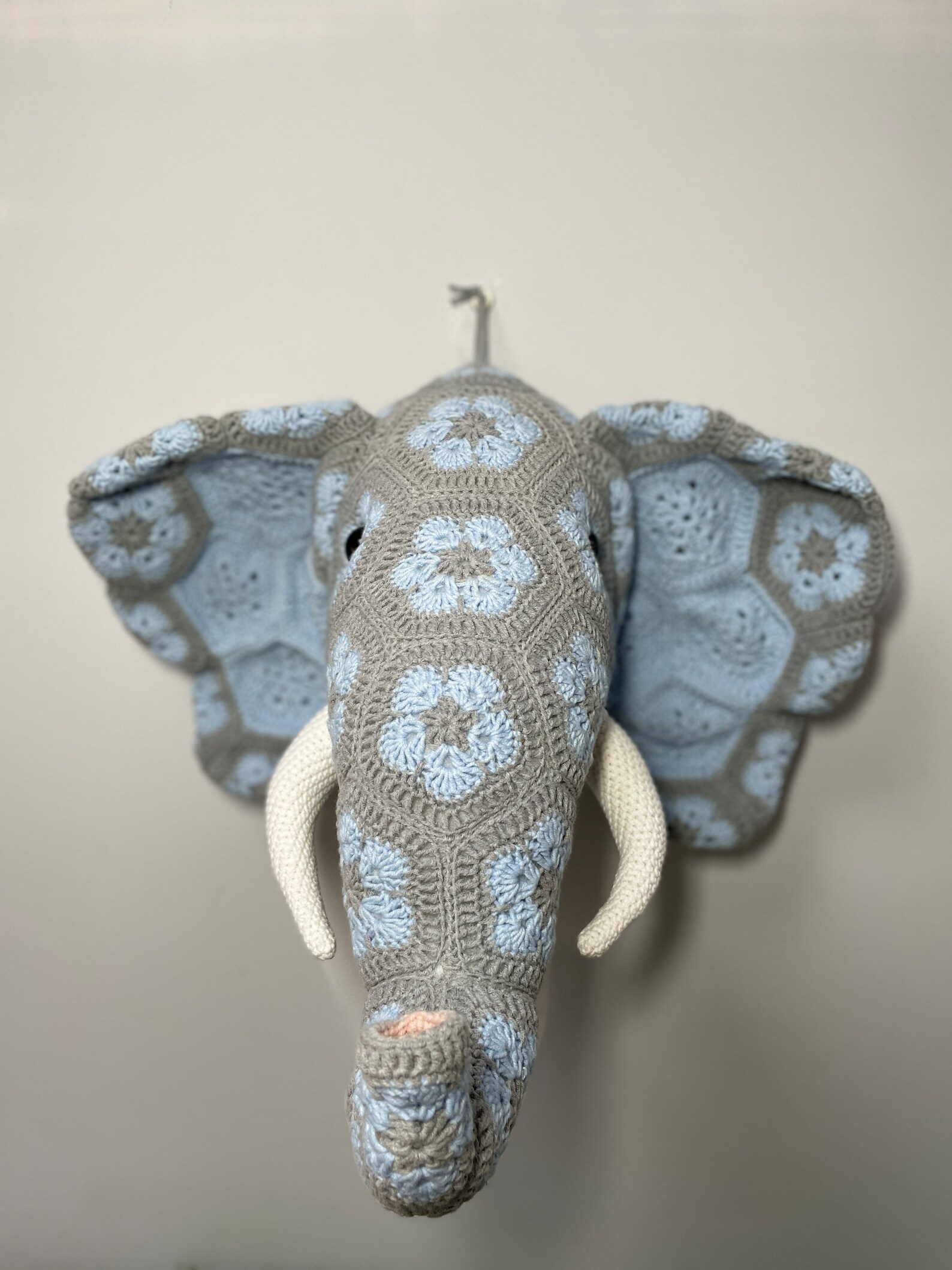 Crochet Nelson the Elephant Head PDF Pattern: African Flower Faux ...