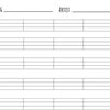 Blank Bass Guitar Scale Sheets (instant Download) Bassist Sheet ...