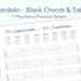 Mandolin Blank Tabs & Chords Chart (instant Download) Blank Sheet Music ...