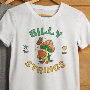 Vintage Billy Strings Shirt Retro Vibe BMFS Tee Bluegrass Mushroom ...
