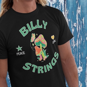Vintage Billy Strings Shirt Retro Vibe BMFS Tee Bluegrass Mushroom ...