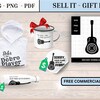 Bluegrass Instruments SVG PDF PNG Bundle Cricut Sublimation Silhouette ...