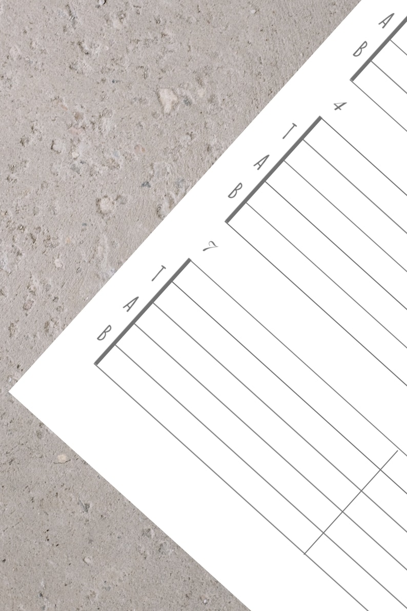 Guitar Blank Tabs & Chords Chart instant Download Blank Sheet Music ...