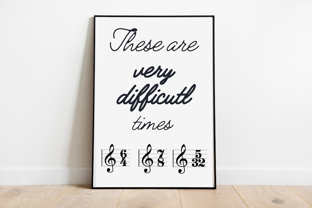 Funny Printable Music Poster, Music Teacher Gift Idea, These Are Very ...