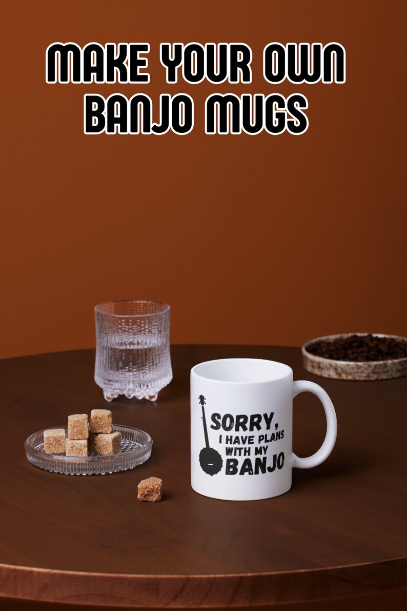 Best Banjo SVG PDF PNG Eps Ai Bluegrass Instrument 5-string Cricut ...