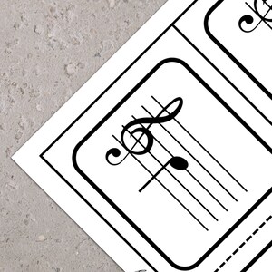 Treble Clef Flash Cards for Beginner Musicians (printable PDF) - Etsy