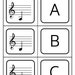 Treble Clef Music Note Flash Cards Printable at Home Flashcards for ...