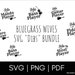 Bluegrass Instruments SVG PDF PNG Bundle Cricut Sublimation Silhouette ...