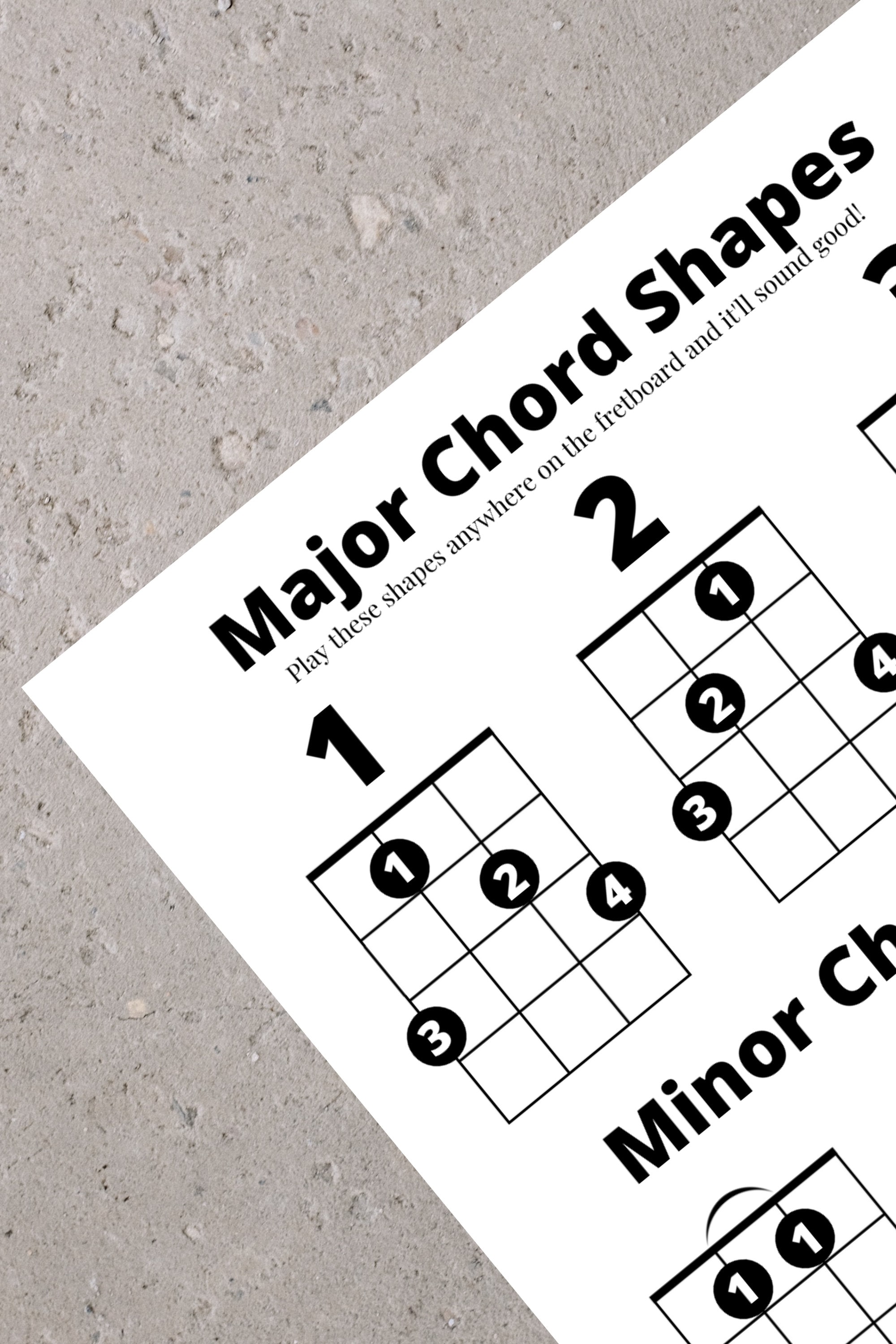 8 Easy Banjo Chords Sheet Bonus Chord Shapes for 5-string Instant ...