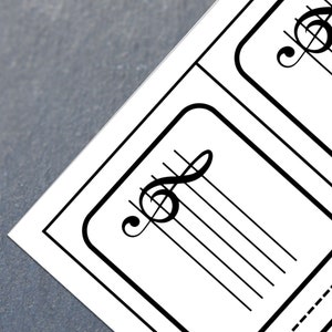Music Note Flashcards: Treble & Bass Clef - Beginner Musician (PDF) - Etsy