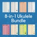 8-in-1 Ukulele Chord Sheet Bundle, Beginner Chord Chart instantly ...