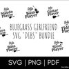 Bluegrass Instruments SVG PDF PNG Bundle Cricut Sublimation Silhouette ...