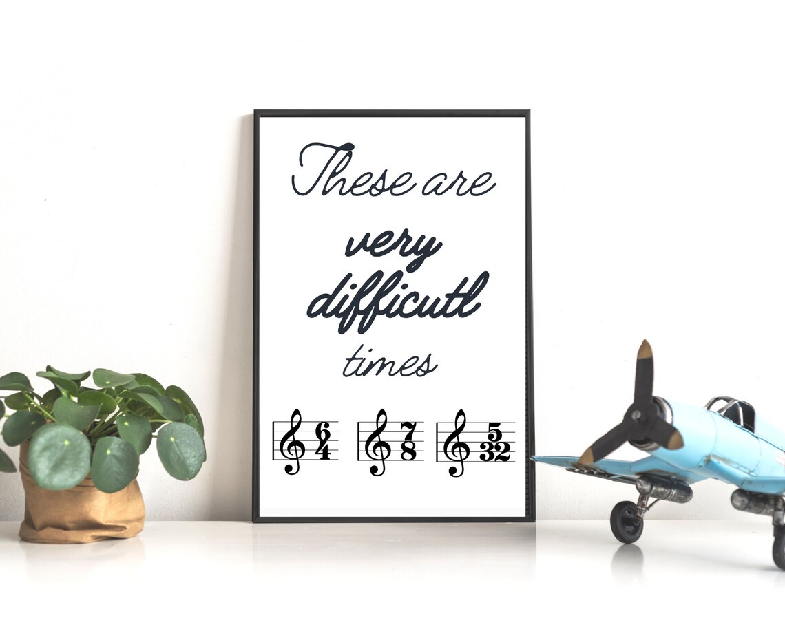 Funny Printable Music Poster Music Teacher Gift Idea These - Etsy