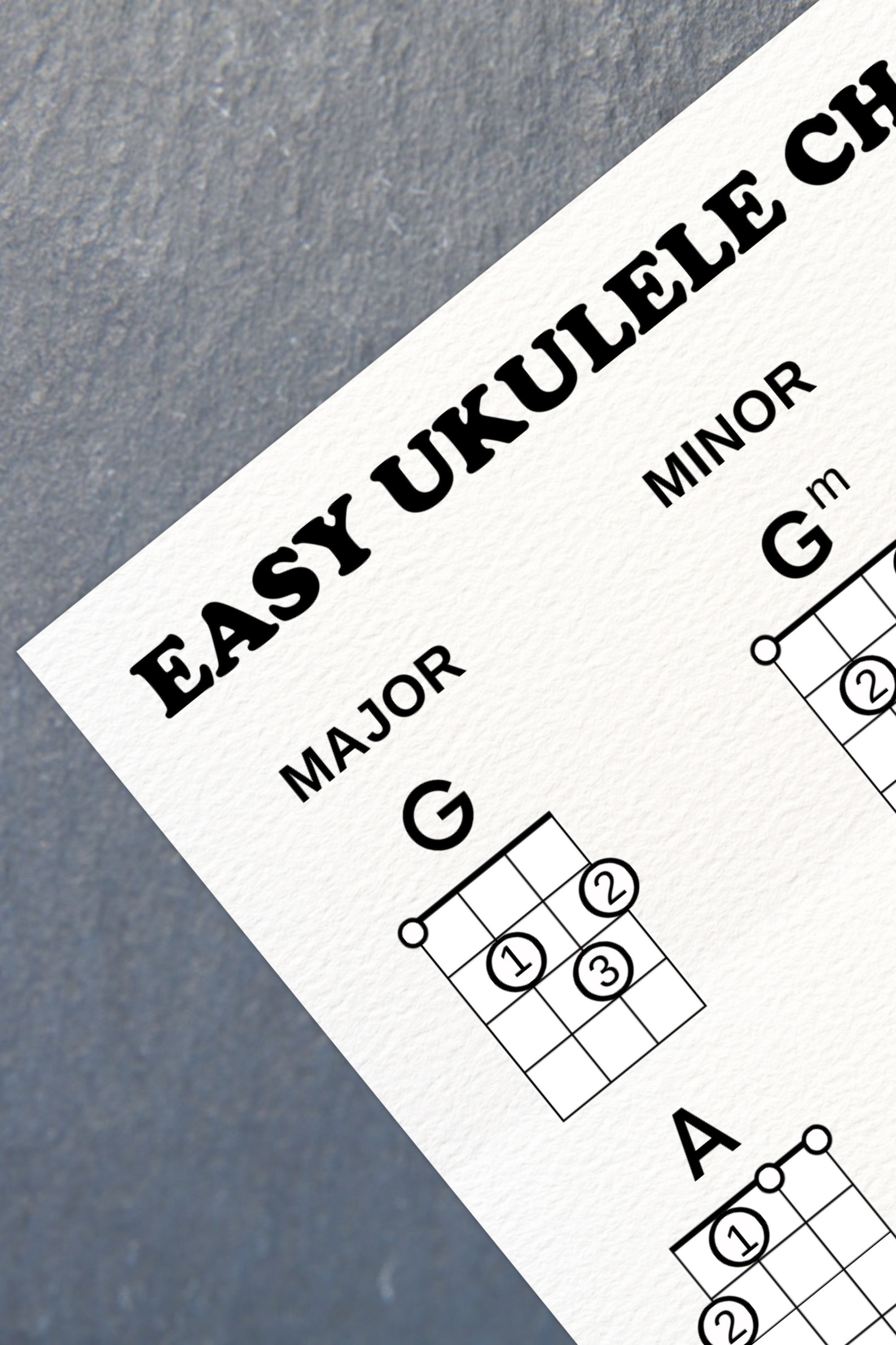 Ukulele Chord Charts for Beginners Ukelele for Everyone Printable ...