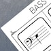 Music Note Flashcards: Treble & Bass Clef - Beginner Musician (PDF) - Etsy