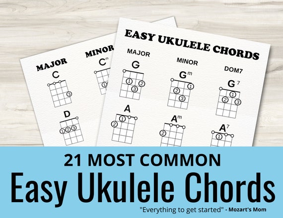 Tabla De Acordes De Ukelele Imprimible Para Principiantes