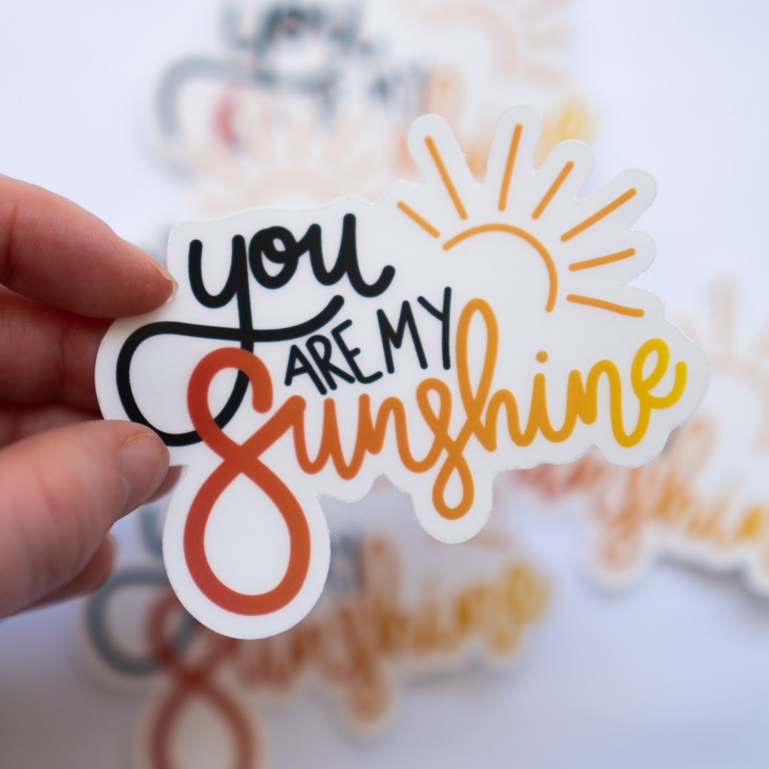 You Are My Sunshine, Waterproof Stickers, Clear Sticker, Cute Laptop ...