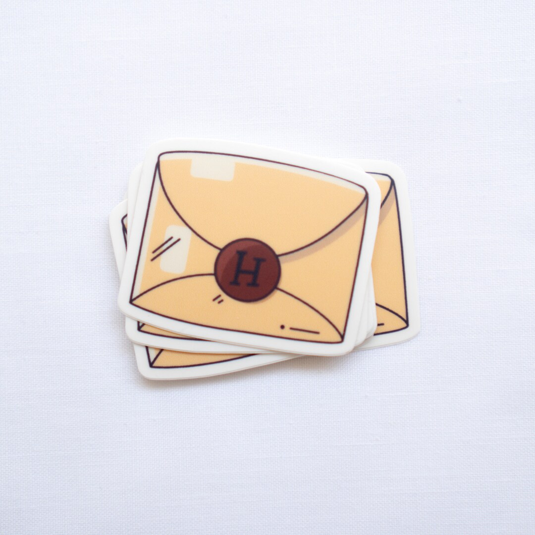 Wizard Letter Sticker, Matte Vinyl Decal - Etsy Australia