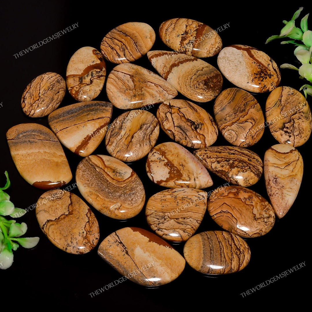 Owyhee Picture Jasper Cabochon Loose Gemstones, Wholesale Jasper, Mix ...
