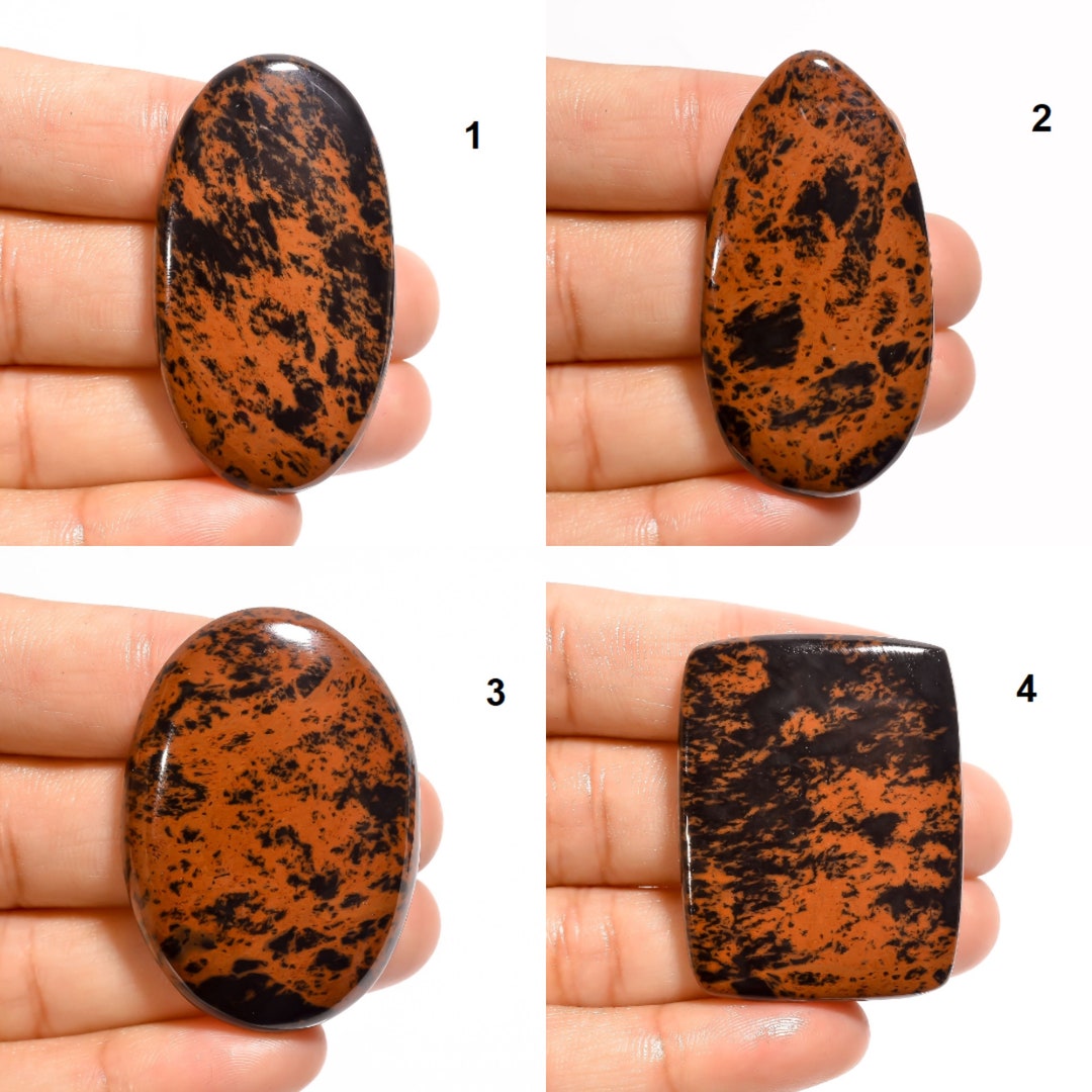 Natural Mahogany Obsidian Mix Shape Cabochon Gemstone for Making ...