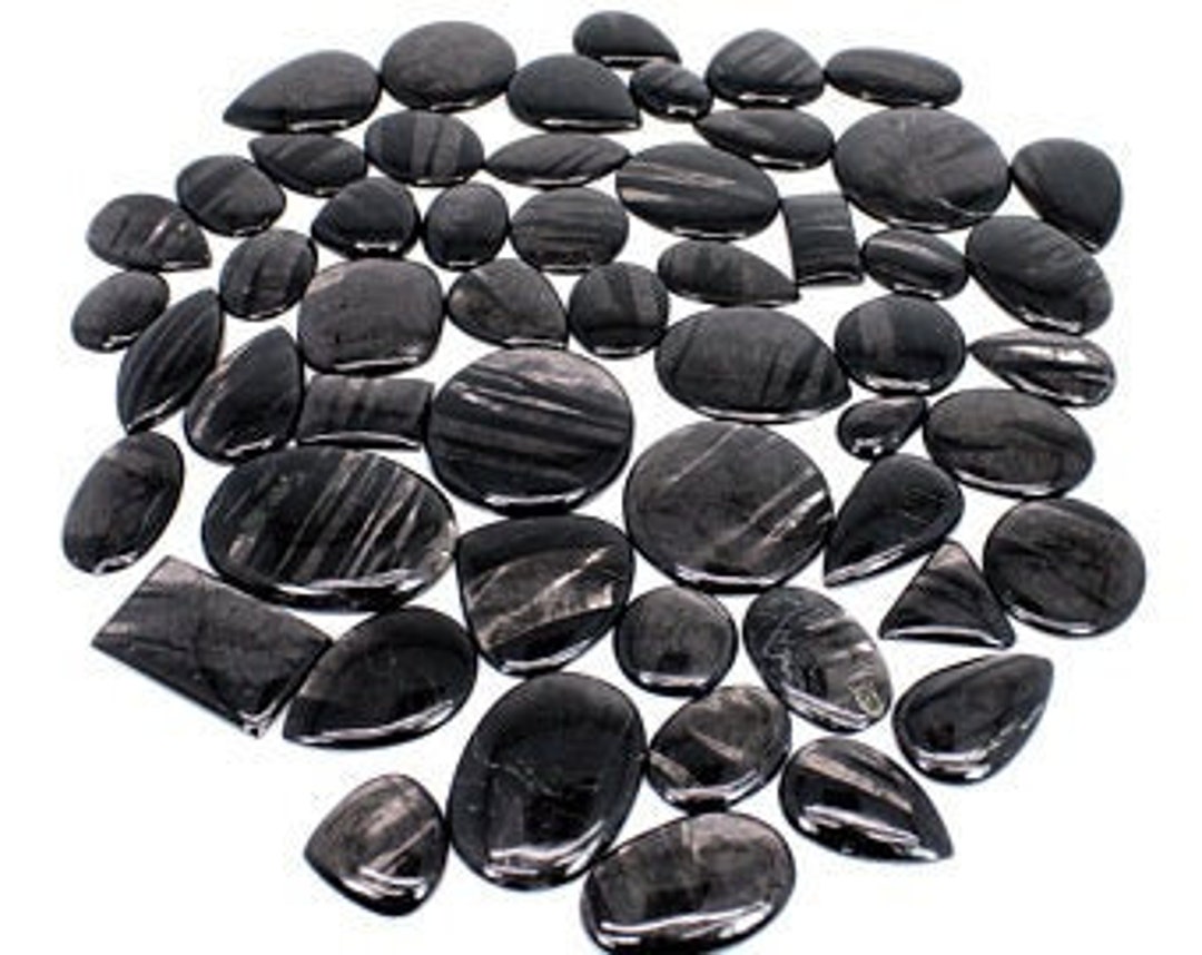 100% Natural Hypersthene Cabochon Loose Gemstone, for Making Jewelry ...