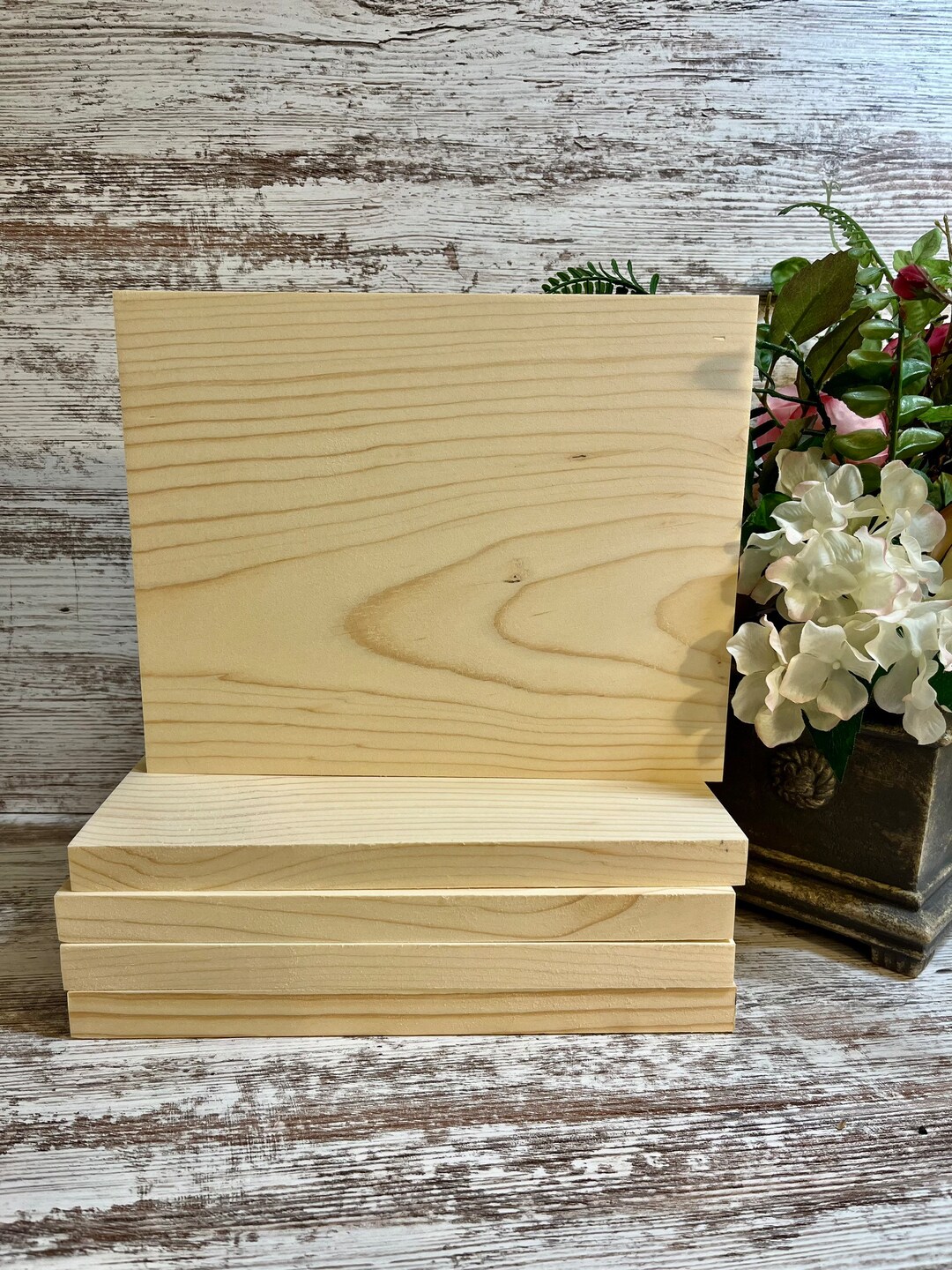 Unfinished 8 X 10 Wood Blanks With 2 Slots for Hanging/diy Painting ...