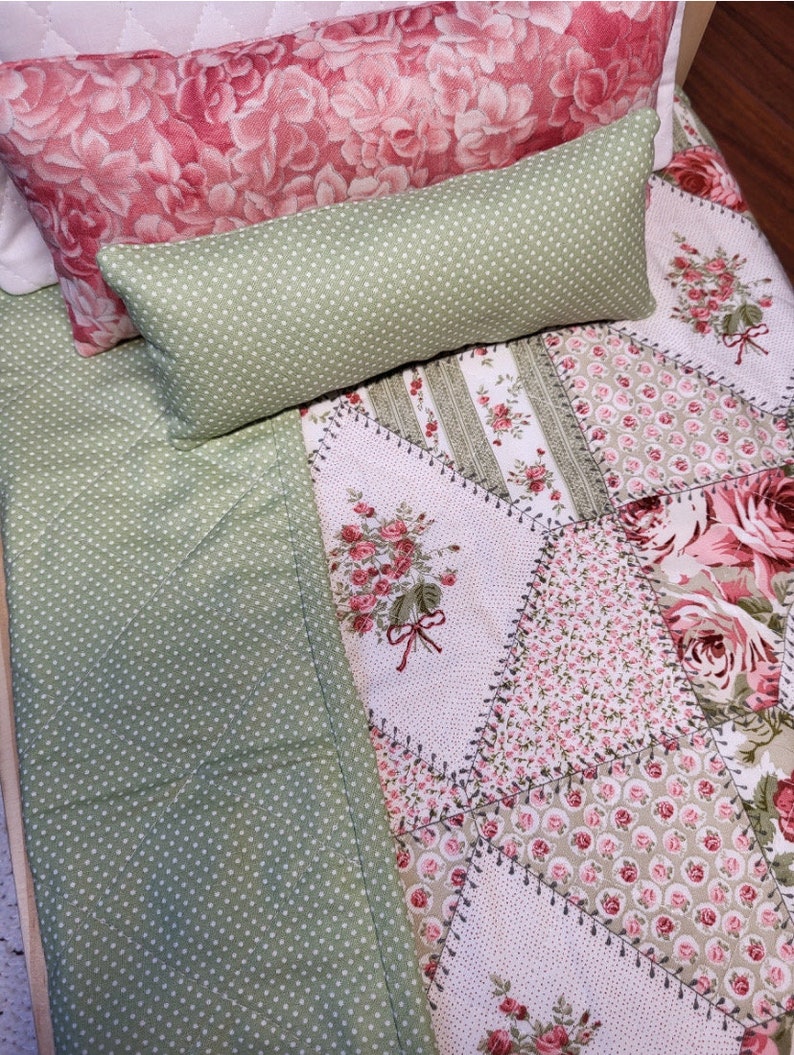 Handmade Holiday 18 Doll Bedding, 18 Inch Doll Bedding, Holiday Doll ...