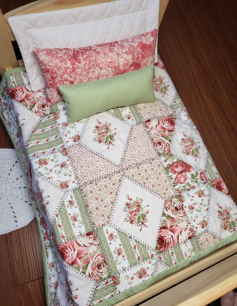 Handmade Holiday 18 Doll Bedding, 18 Inch Doll Bedding, Holiday Doll ...