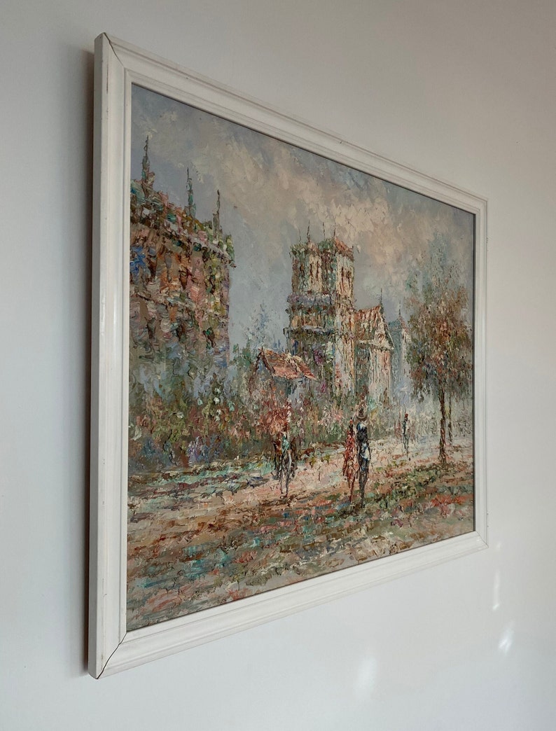Original 1970's Mid-century Oil Painting Signed by Marie Charlot ...
