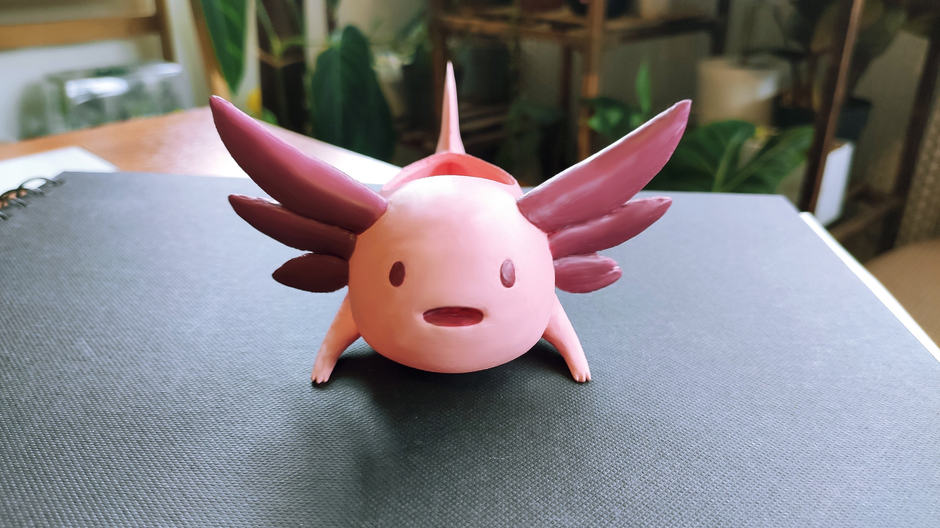 Axolotl Plant Pot / Planter Inspired in Final Fantasy XIV 3d Printed in ...