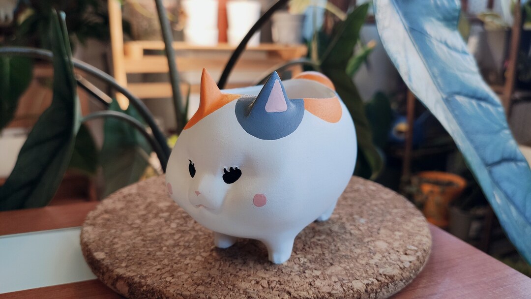 Fat Cat Ffxiv Plant Pot / Planter Inspired in Final Fantasy XIV 3d ...
