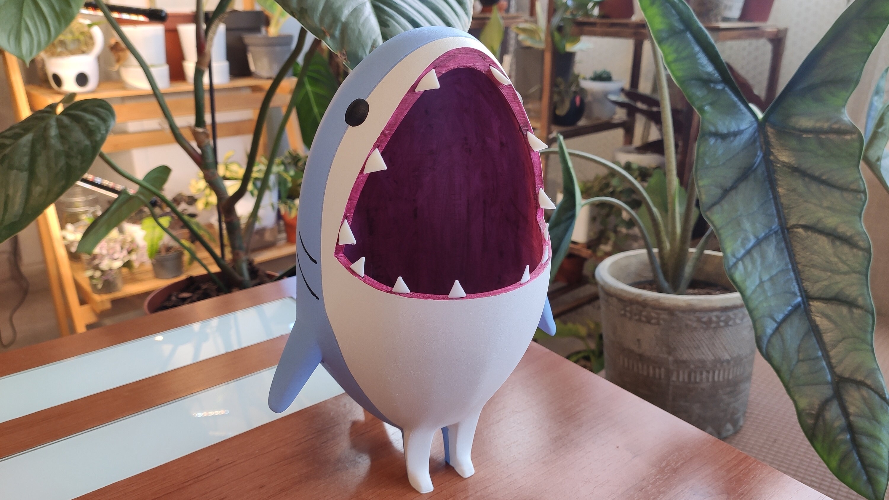 Shark Plant Pot / Planter Inspired in Final Fantasy XIV 3d Printed in ...
