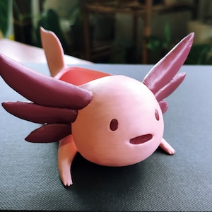 Axolotl Plant Pot / Planter Inspired in Final Fantasy XIV 3d Printed in ...