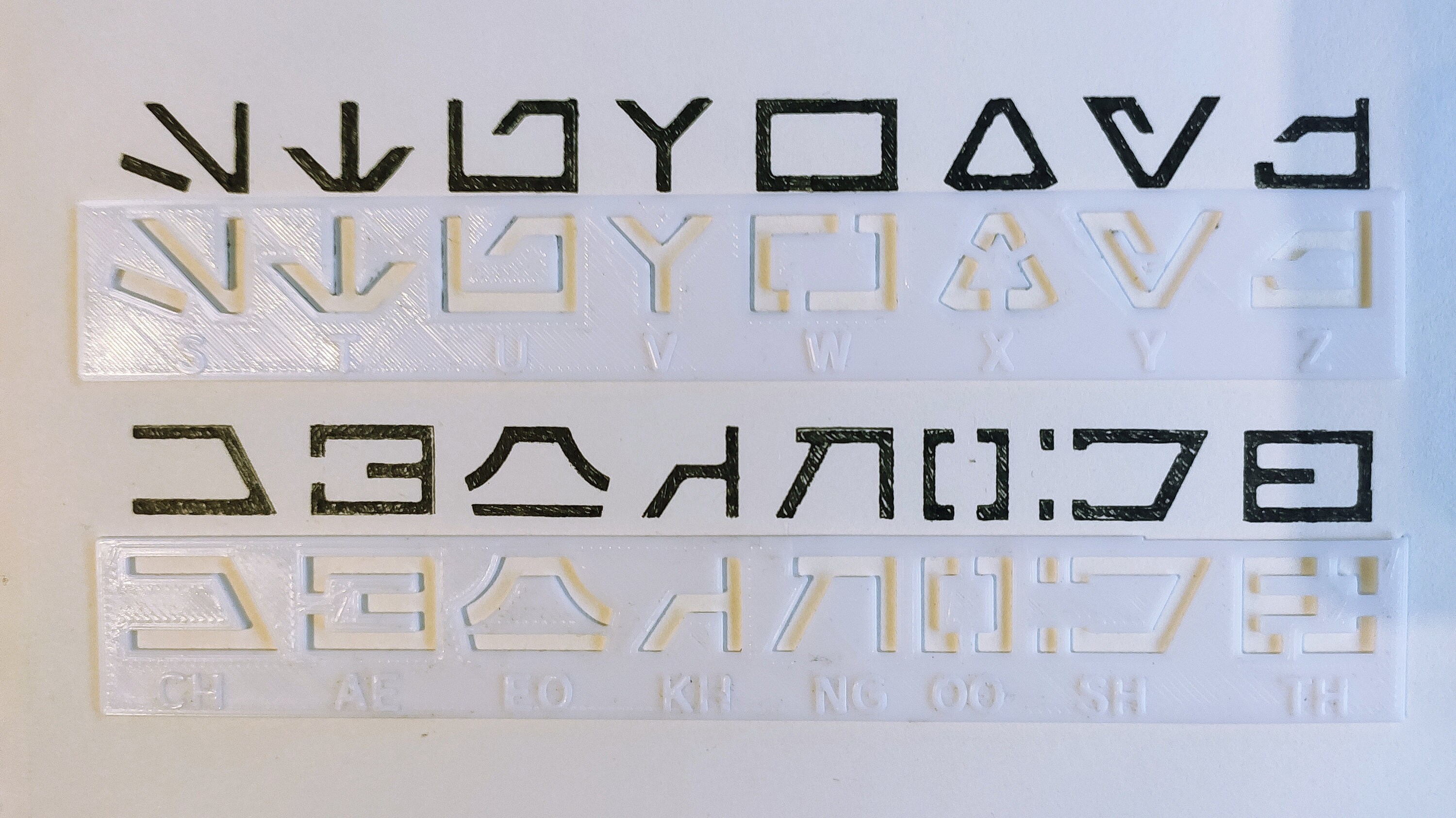 Aurebesh Stencils Alphabet From Star Wars - Etsy