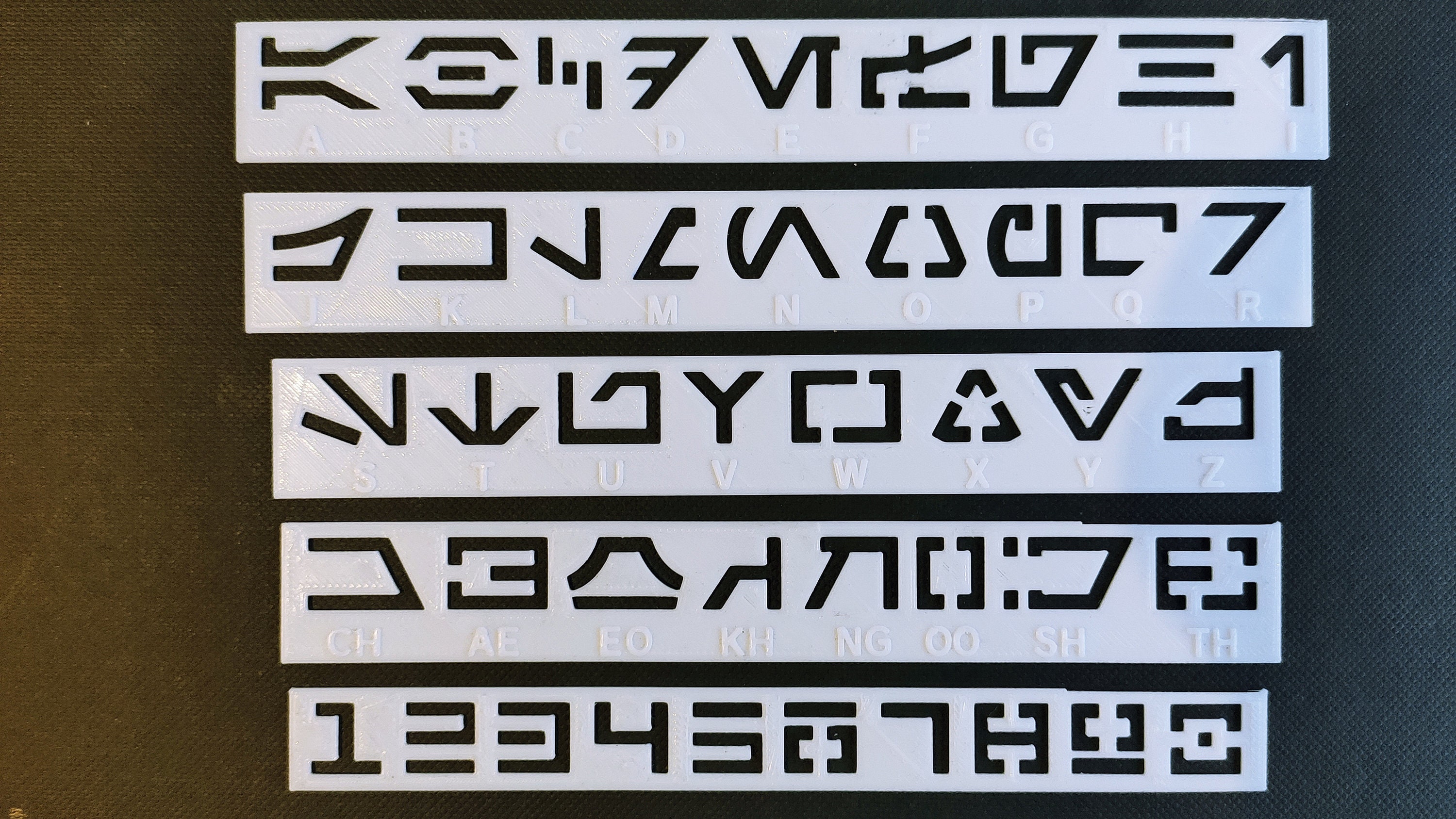 Aurebesh Stencils Alphabet From Star Wars - Etsy