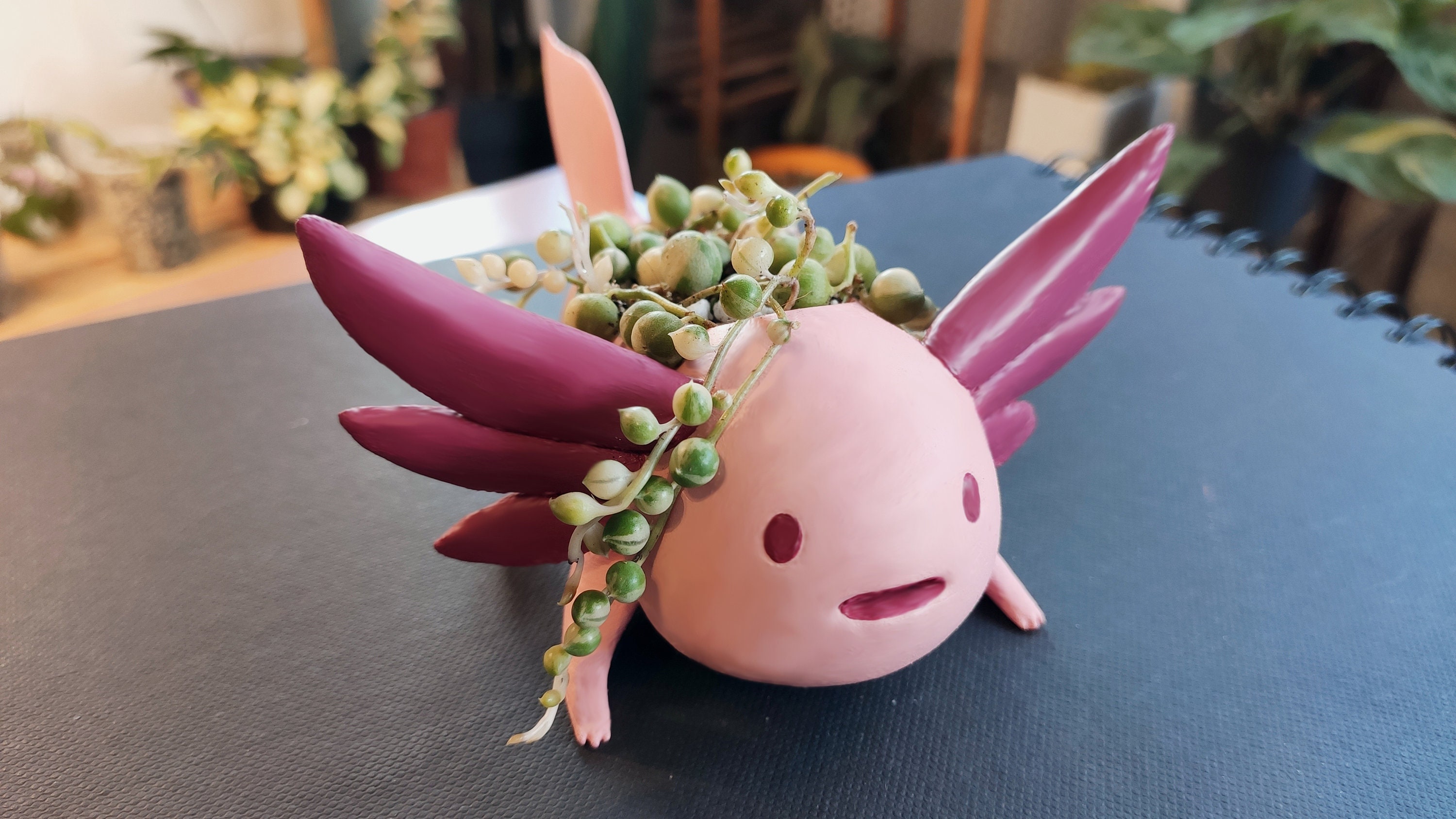 Axolotl Plant Pot / Planter Inspired in Final Fantasy XIV 3d Printed in ...