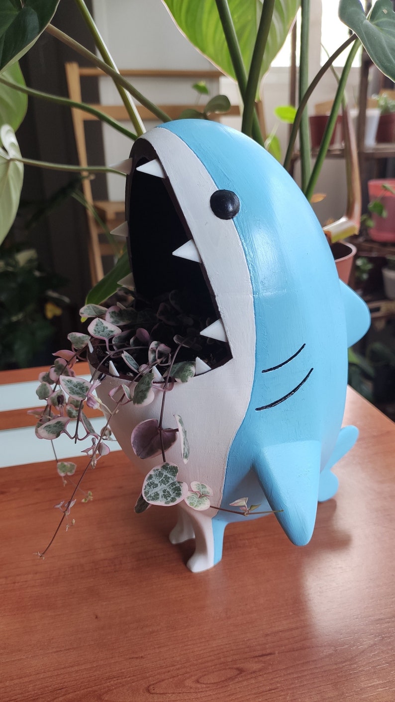 Shark Plant Pot / Planter Inspired in Final Fantasy XIV 3d - Etsy