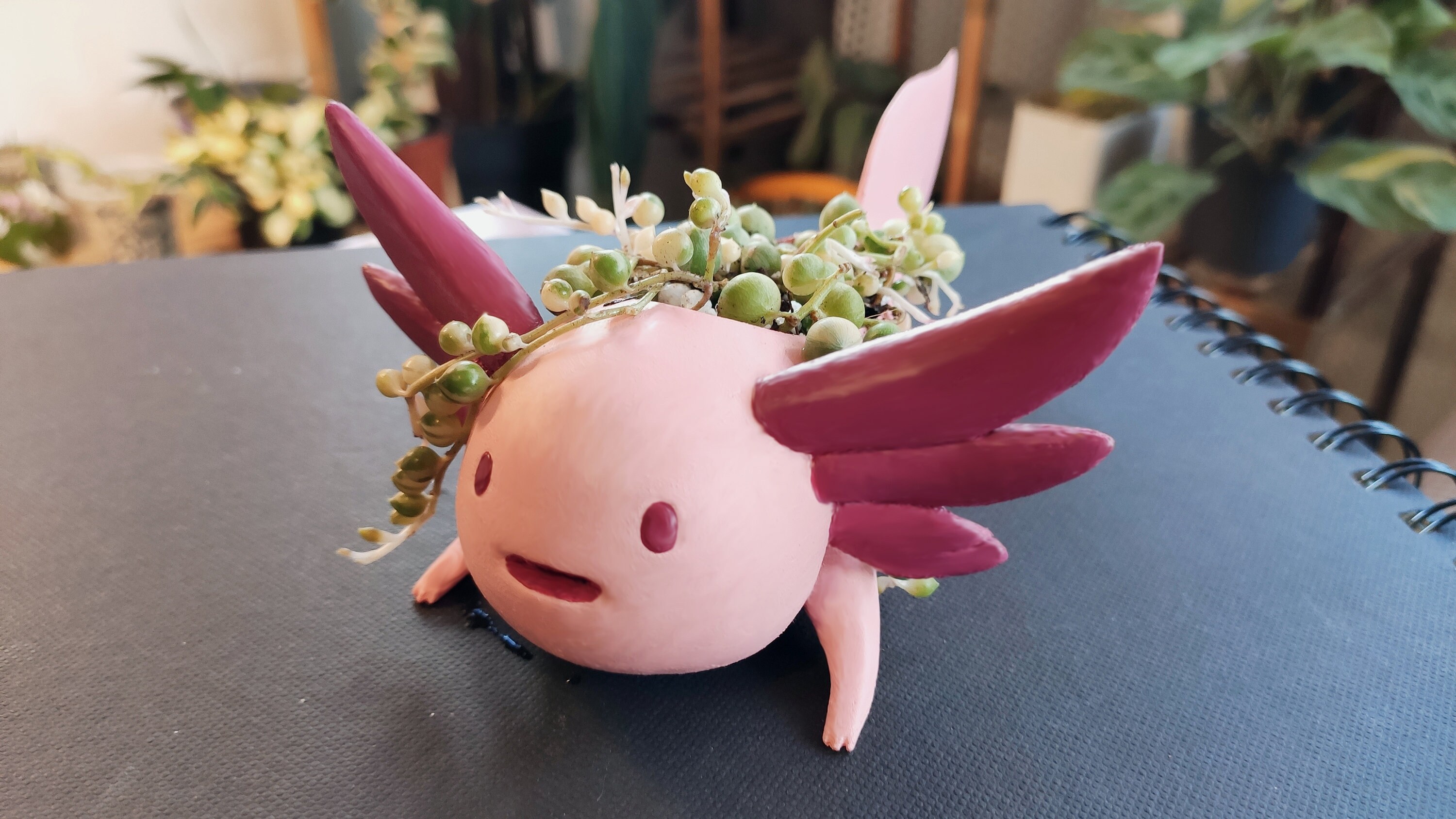 Axolotl Plant Pot / Planter Inspired in Final Fantasy XIV 3d Printed in ...