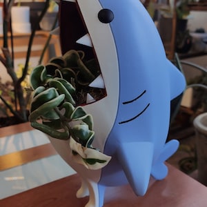 Shark Plant Pot / Planter Inspired in Final Fantasy XIV 3d Printed in ...