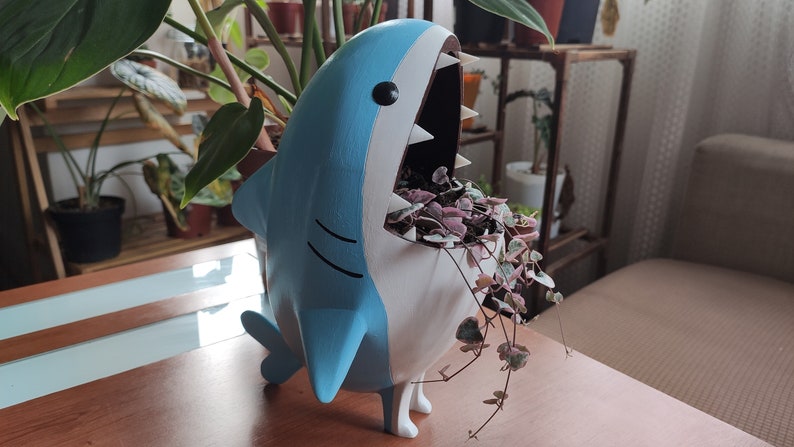Shark Plant Pot / Planter Inspired in Final Fantasy XIV 3d - Etsy