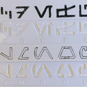 Aurebesh Stencils Alphabet From Star Wars - Etsy