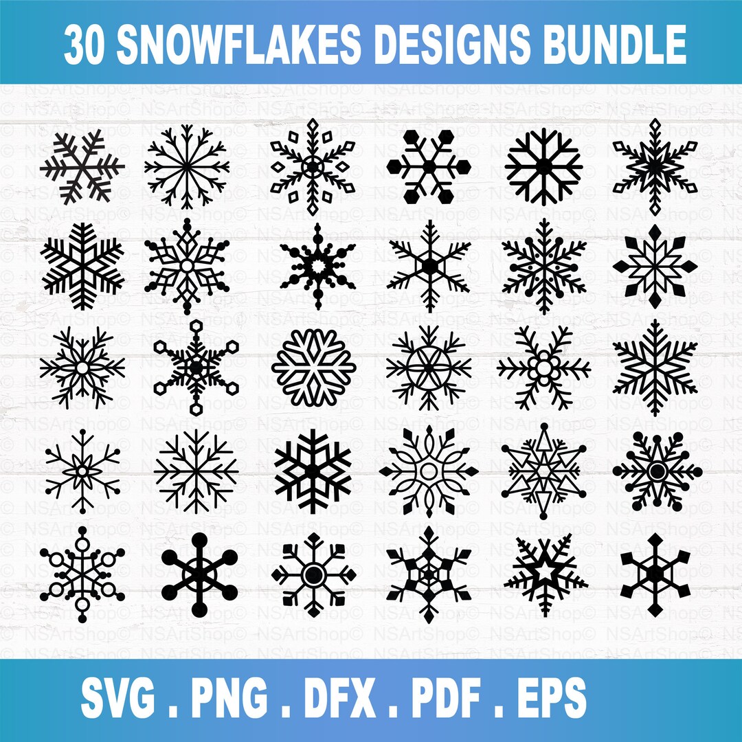 Snowflake Svg Bundle, Christmas Svg, Snowflake Ornament Svg, Holiday ...
