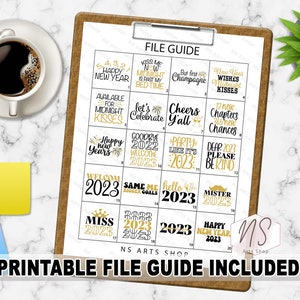 New Years SVG Bundle New Year's Eve Quote Cheers 2023 - Etsy